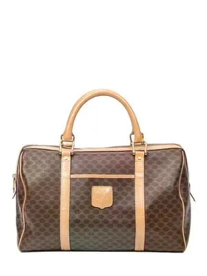 Celine Macadam Boston Handbag - Brown