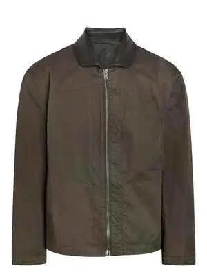 LEMAIRE Zip-up Leather Jacket - Brown