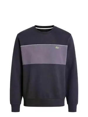 Lacoste Color-block Crew Neck Sweater - Blue