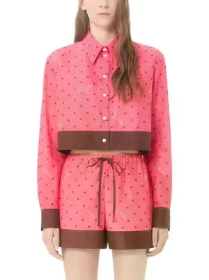 Valentino Garavani Starry Signature Muslin Shirt - Pink