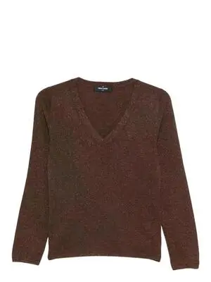 GRAN SASSO V-neck Sweater - Brown