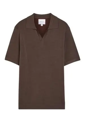 RAITH Privida Knit Polo Shirt - Brown