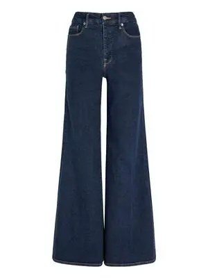Good American Good Waist Palazzo Wide-leg Jeans - Blue