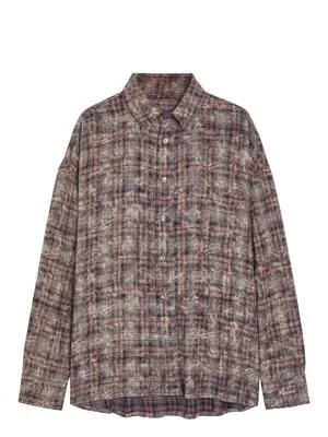 PICANTE Rocco Checked Cotton Shirt - Brown