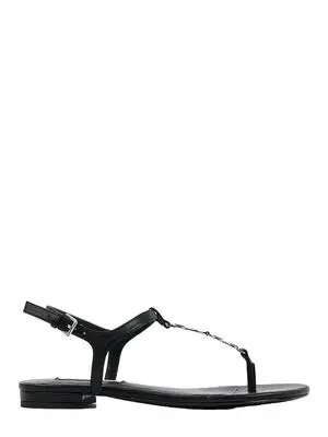 Karl Lagerfeld T-strap Sandals - Black