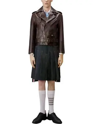 Thom Browne 4-bar Linen Shirt - Pink
