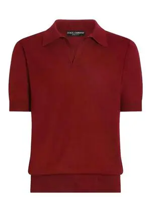 Dolce & Gabbana V-neck Top - Red