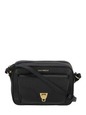 COCCINELLE Flap Pocket Shoulder Bag - Black
