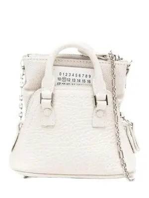 MAISON MARGIELA Numbers Patch Mini Shoulder Bag - Light Gray