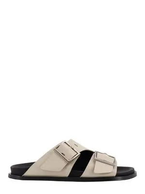 ALOHAS ALOHAS Alba Buckle Strap Slides Nude