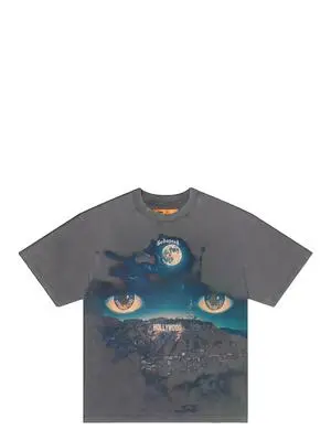 GODSPEED Hills Have Eyes Graphic-print Washed T-shirt - Grey