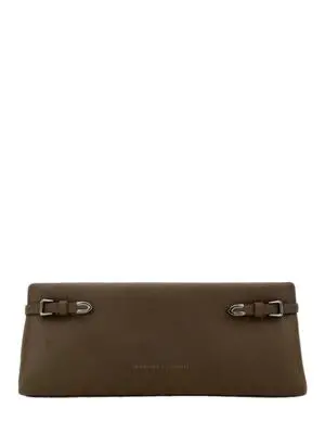 Brunello Cucinelli Leather Clutch Bag - Brown