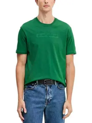Armani Exchange Logo-debossed T-shirt - Green