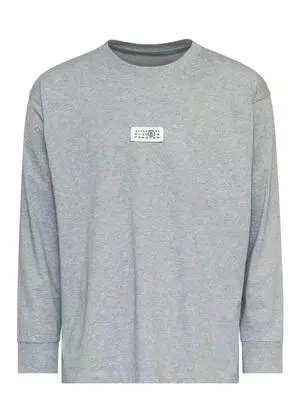 MAISON MARGIELA Cotton Jersey Long-sleeve Top - Grey