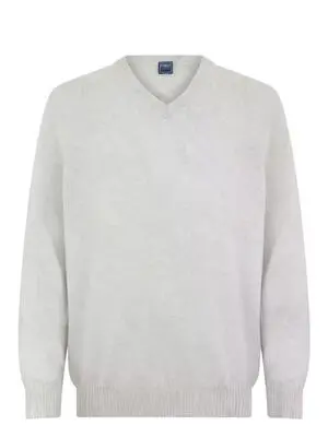 Fedeli V-neck Sweater - Grey