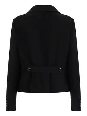Moschino Classic Collar Button-up Jacket - Black