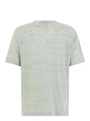 Fedeli Striped Linen T-shirt - Grey