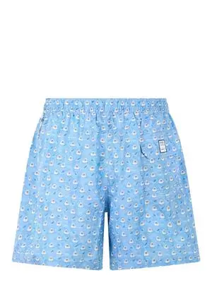 Fedeli Drawstring Swim Shorts - Blue
