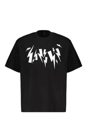 Neil Barrett Graphic-print Cotton T-shirt - Black