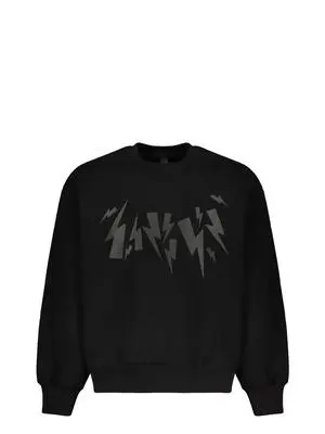 Neil Barrett Graphic Print Crewneck Sweatshirt - Black