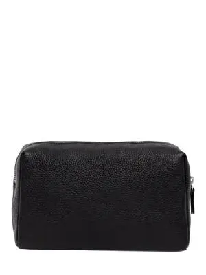 COCCINELLE Grained Leather Make-up Bag - Black