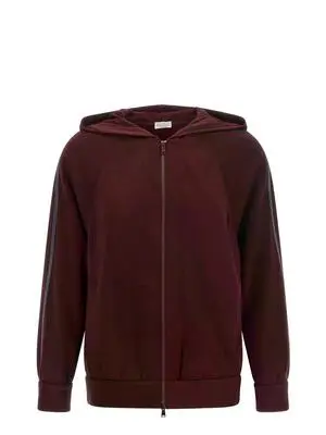 Brunello Cucinelli Monile Detail Hoodie - Red