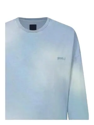 JUUN.J Faded Logo-embroidered Sweatshirt - Blue