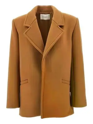 Saint Laurent Notched Lapel Jacket - Brown