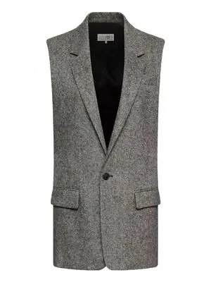 MAISON MARGIELA Dotty Tweed Gilet - Grey