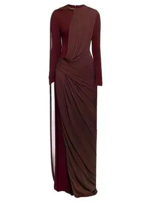 CHATS BY C.DAM Sahra Draped Gown - Red