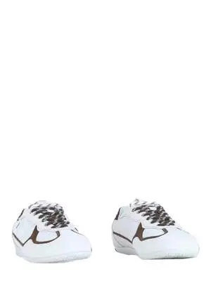 ALOHAS Suede Panelled Lace-up Sneakers - White