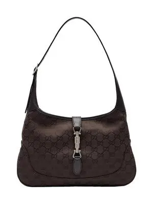 Gucci Jackie 1961 Medium Canvas Shoulder Bag - Brown