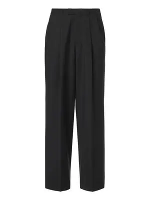 Givenchy Wool And Mohair Straight Leg Pants - Black