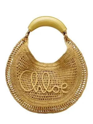 Chloé Raffia Shoulder Bag - Yellow