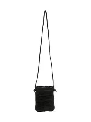 SOMMET Paloma Rows Pleated Crossbody Bag - Black