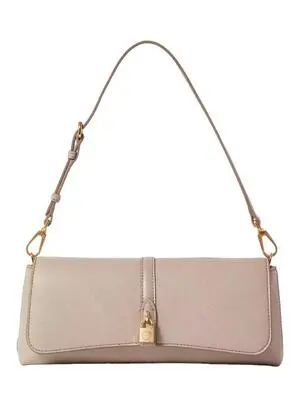 Stella McCartney Ryder Padlock Clutch Bag - Neutrals