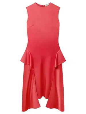 Stella McCartney Asymmetric Ruffled Dress - Red