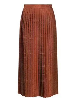 MAISON MARGIELA Jacquard Midi Skirt - Brown