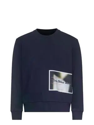 MAISON MARGIELA Patch Cotton Sweatshirt - Blue