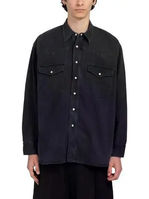 Studio Nicholson Western-yoke Denim Jacket - Black