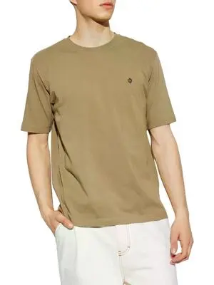 SAMSOE SAMSOE Saotto Embroidered-logo T-shirt - Green