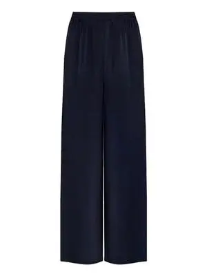 Max Mara Volonta Silk Wide-leg Trousers - Blue
