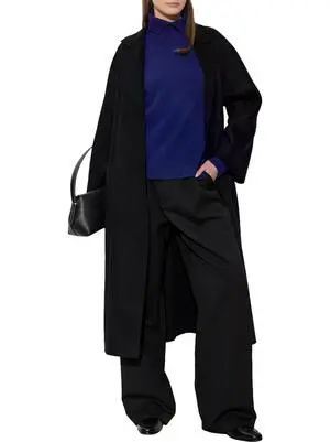 Max Mara Max Mara Ludmilla Belted Coat Black