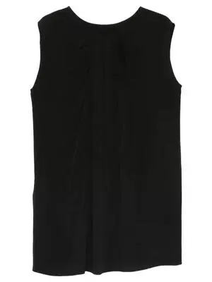 Sú Pleated Sleeveless Mini Dress - Black