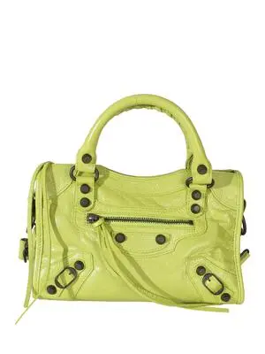 Balenciaga Balenciaga Pistache Agneau Arena Classic Hardware Mini Le City Bag Green