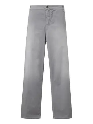 Miu Miu Cotton Twill Wide-leg Pants - Grey