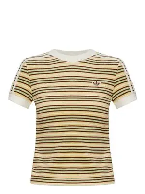 ADIDAS ORIGINALS Striped Knit T-shirt - Multicolour