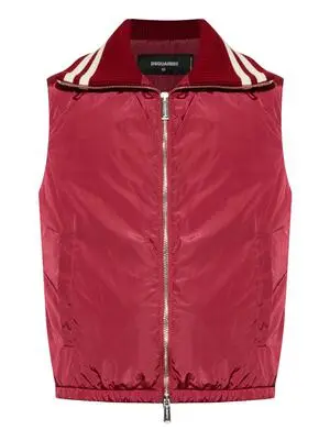 Dsquared2 Insulated Vest With Sporty Collar - Red
