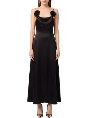 Philipp Plein Embellished Spaghetti Strap Maxi Dress - Black