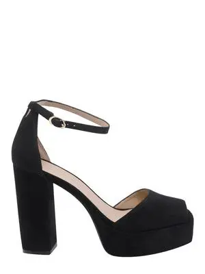 STUART WEITZMAN Heeled Platform Sandals - Black